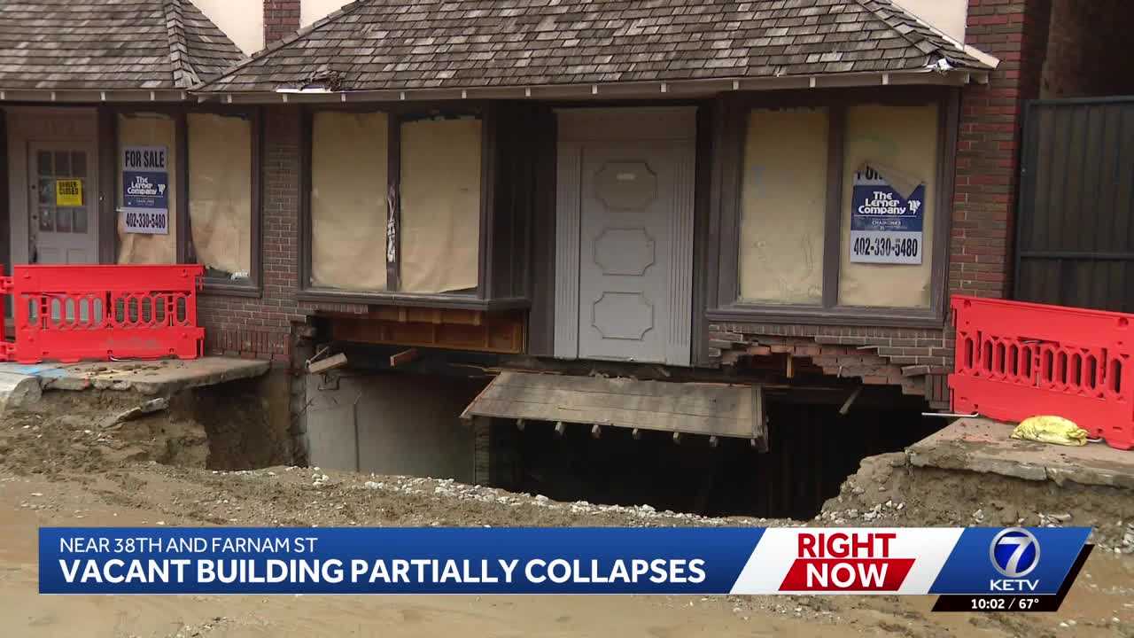 Omaha officials give an update on property that collapsed near 38th and ...
