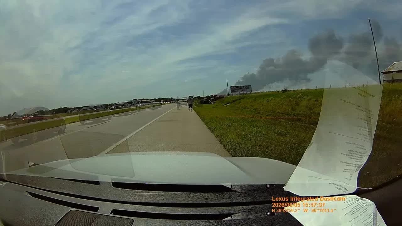 Hero officer rescues child from burning car after crash near Topeka
