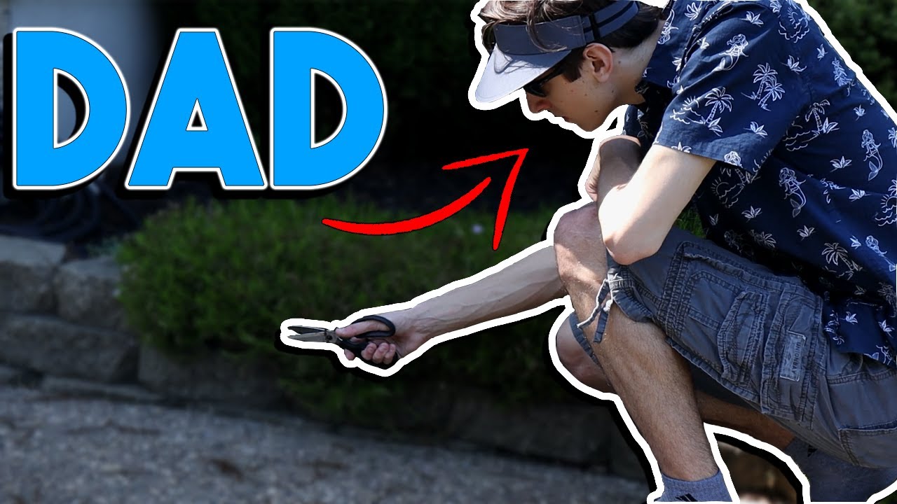 Dads doing yard work