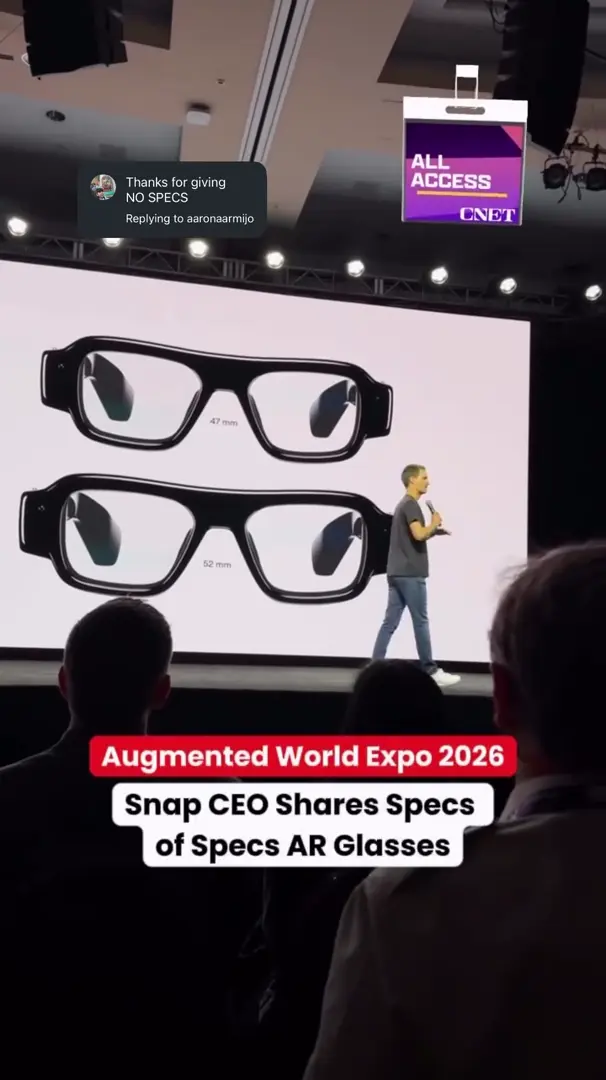 Snap CEO shares Specs of Specs AR glasses