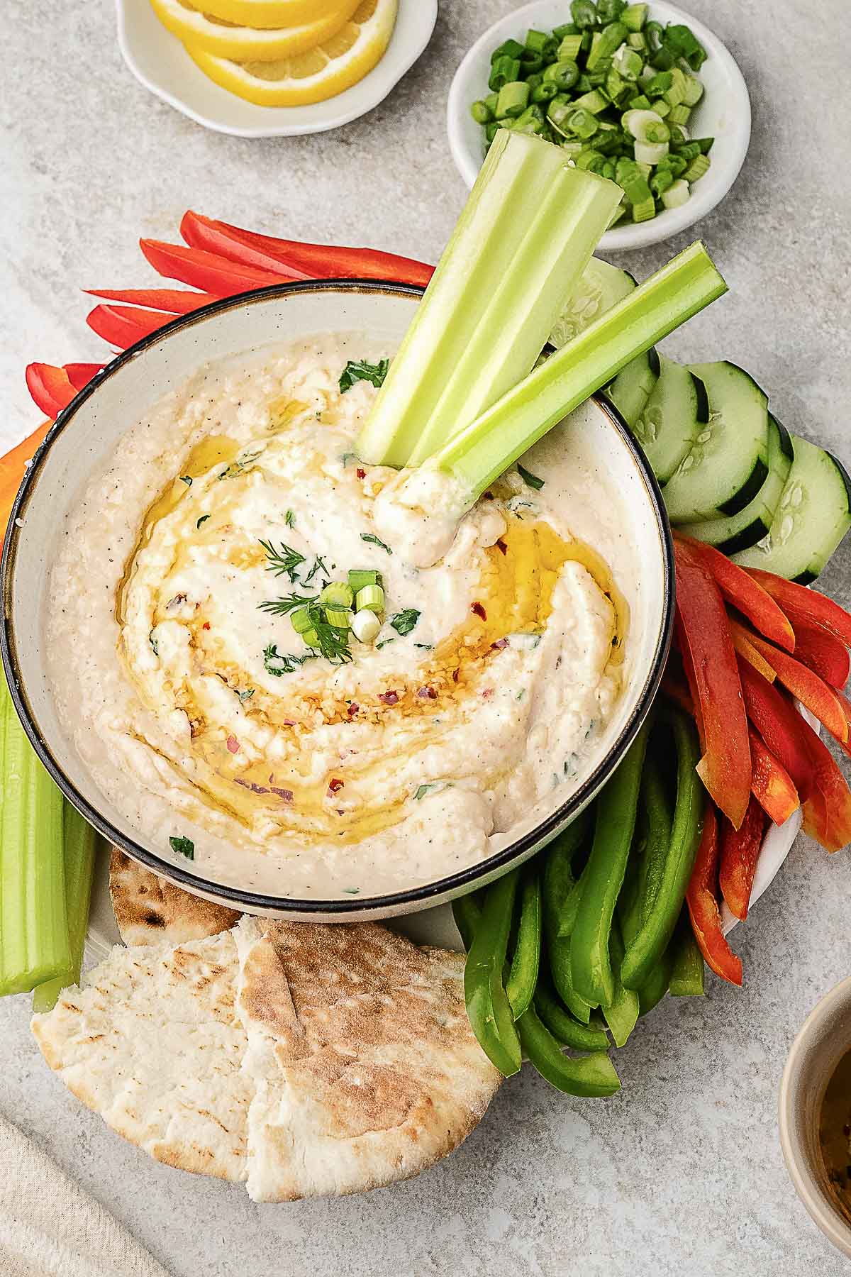 Make this creamy dip to pair with garden veggies