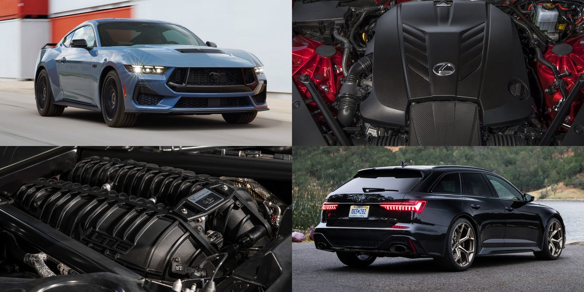 The V-8 engine isn’t going quietly—here’s every new car that still has one