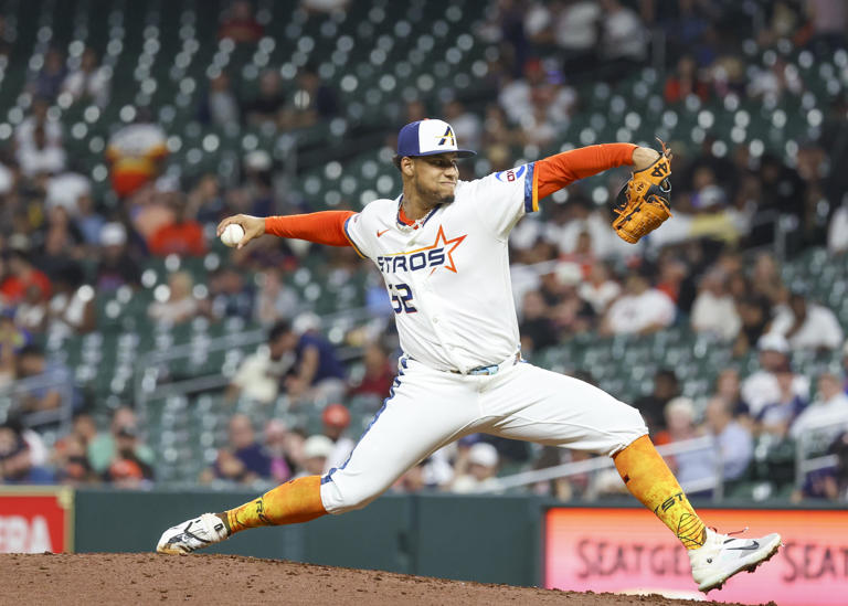 Astros place RP Bryan Abreu on restricted list, recall RP Logan VanWey