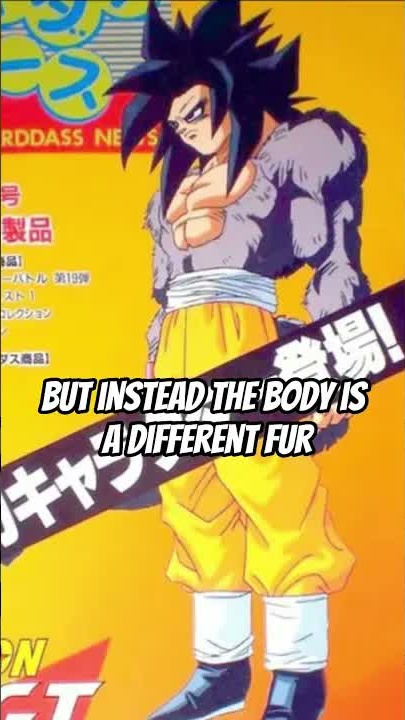 The real original Super Saiyan 4 design!