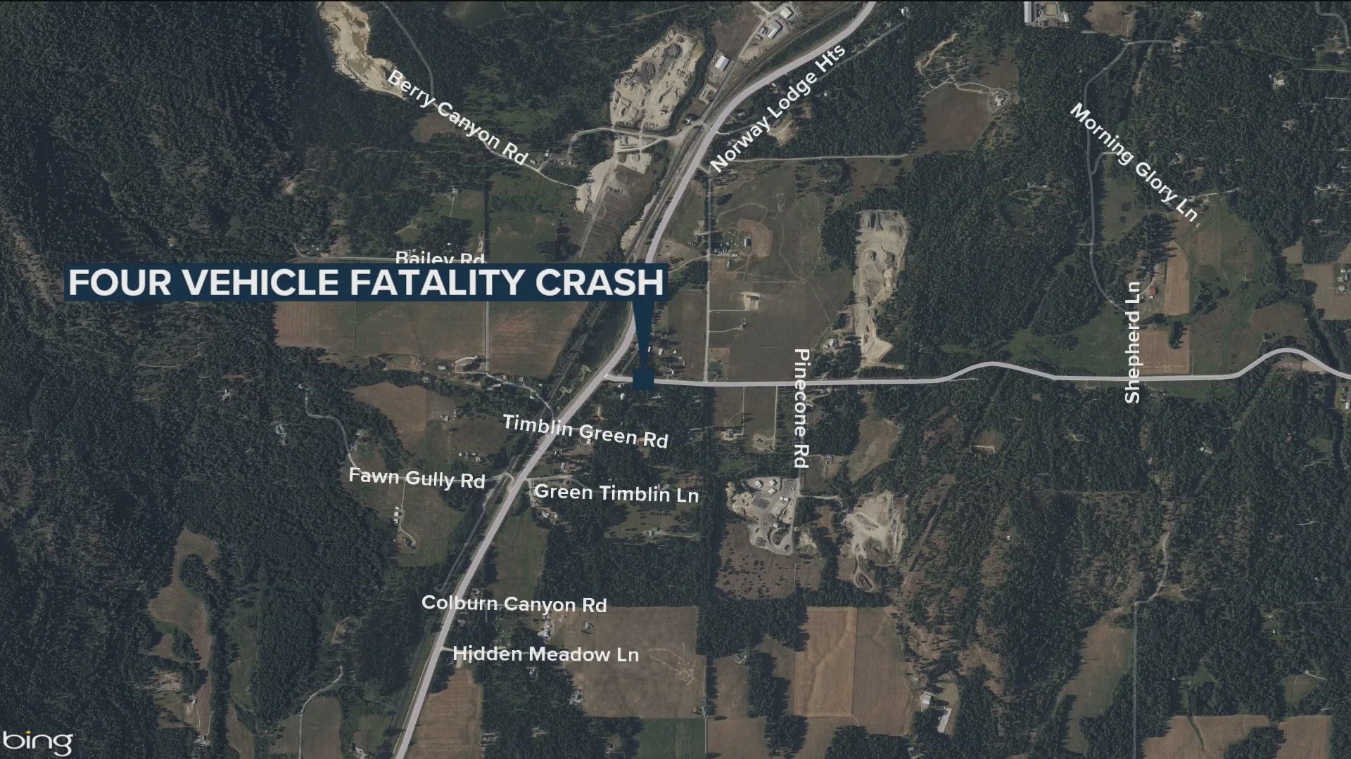 1 dead after 4 vehicle crash near Sandpoint