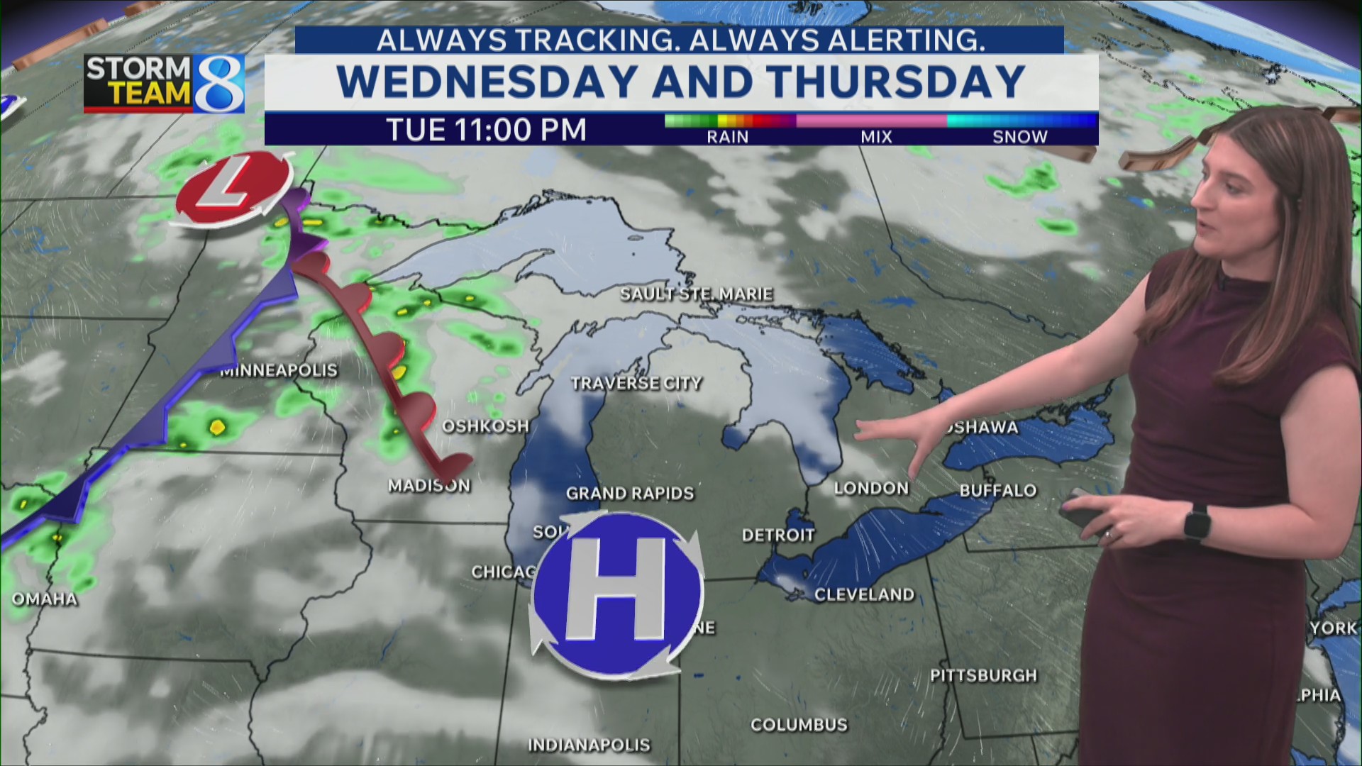 Storm Team 8 forecast, noon, 062226