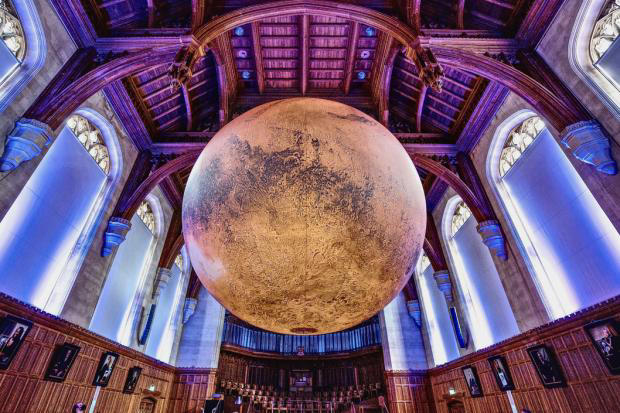 Warrington set for week of cosmic culture under glowing Mars sphere