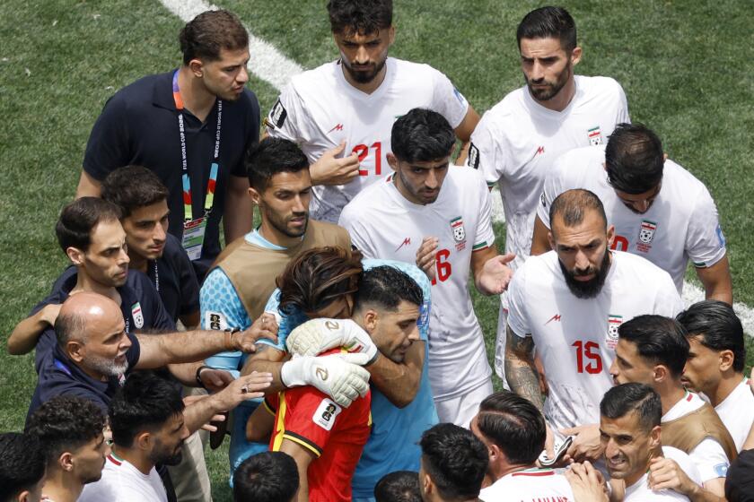 Iran soccer team leaves note at SoFi Stadium thanking LA for World Cup ...