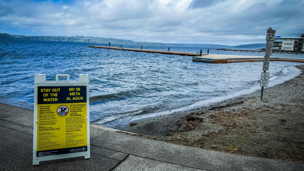 King County, WA closes 5 beaches due to high bacteria