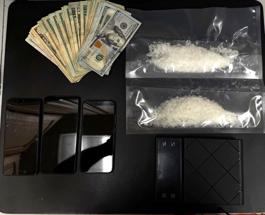 Driver arrested after meth, cash found in car during traffic stop