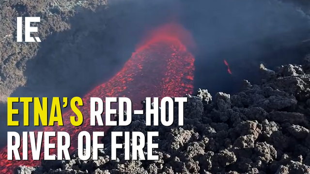 Etna’s red-hot river of fire
