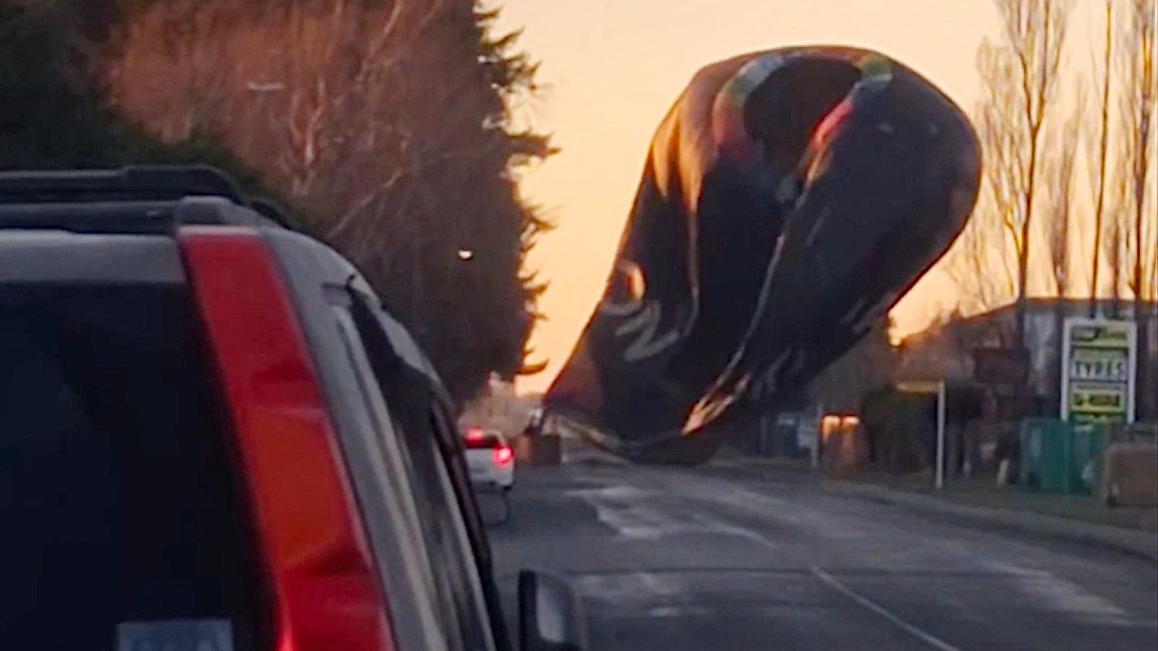 Hot air balloon crashes dramatically into trees during New Zealand festival