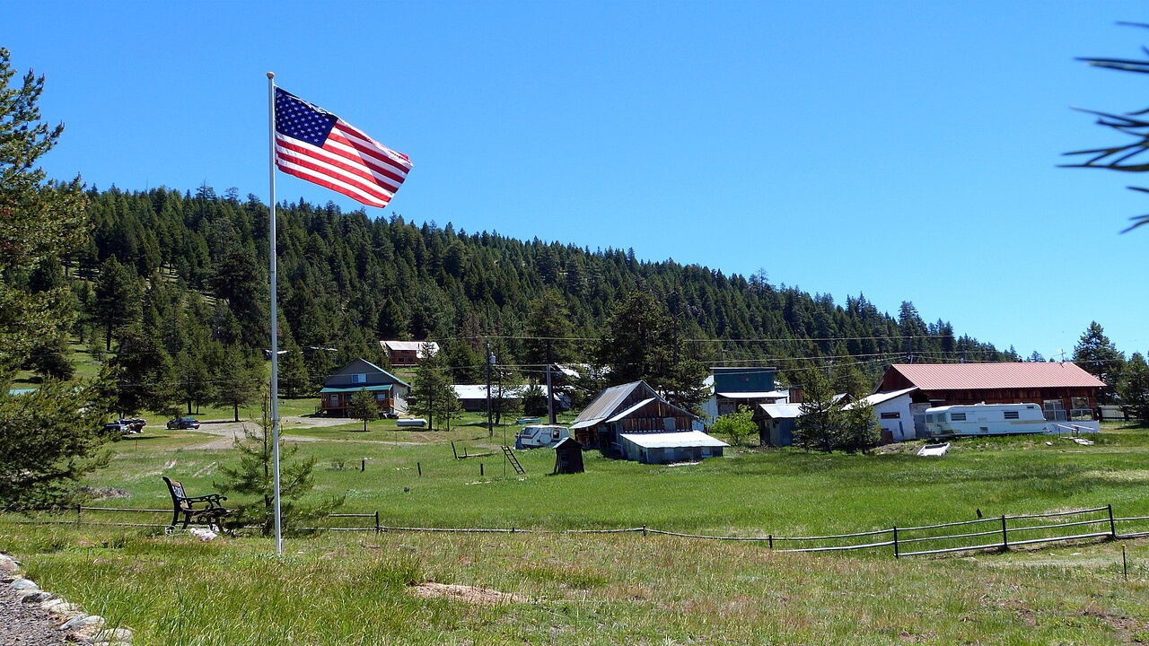 Gold rush buildings still stand in Granite, Oregon, a Blue Mountains ...