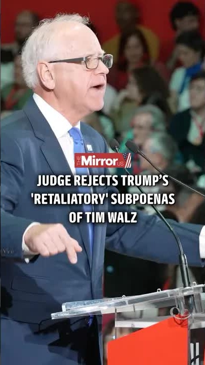 Judge tosses Trump's 'retaliatory' subpoenas of Tim Walz