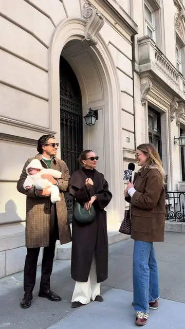 Classic couple style secrets with baby Gigi in New York