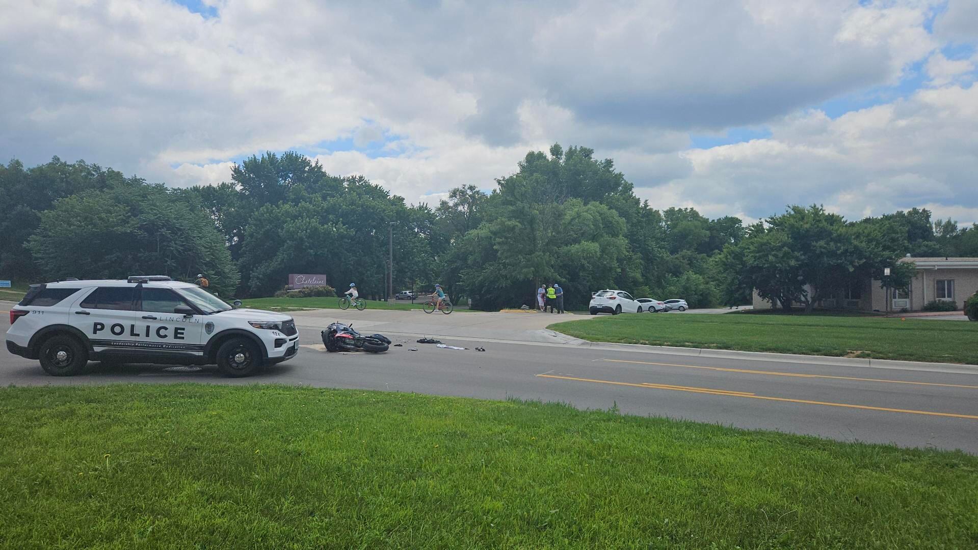 Live: Emergency crews respond to motorcycle crash north of Holmes Lake