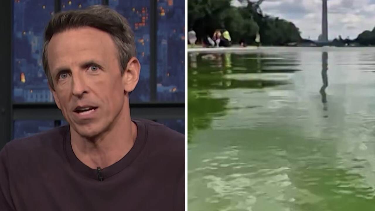 Seth Meyers mocks Trump and points out that the Reflecting Pool is not ...