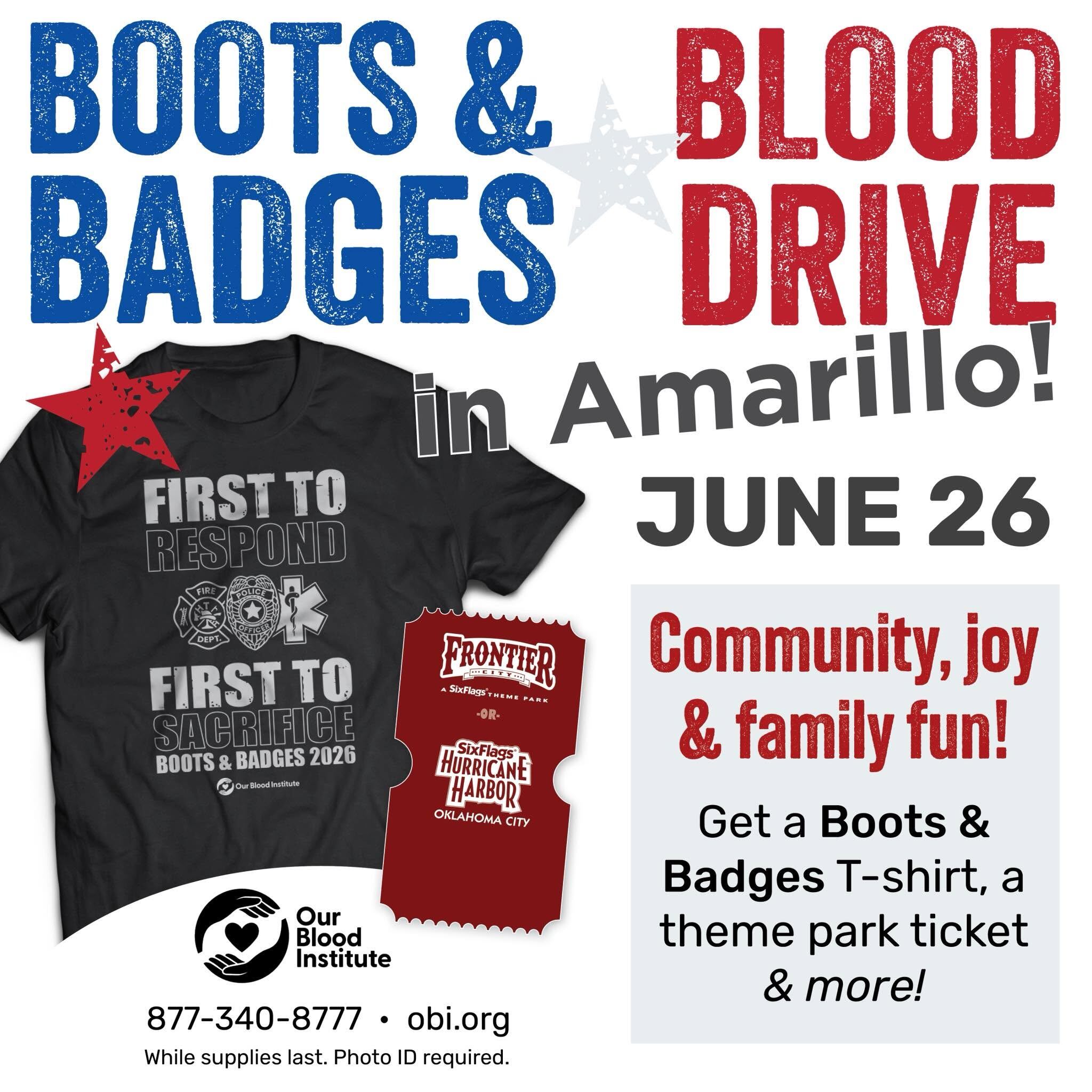 Boots & Badges blood drive kicks off Friday in Amarillo