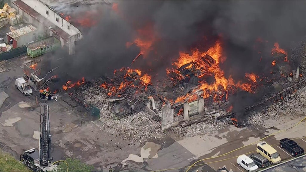 Crews battling 4-alarm fire at Superior Play Systems in West Norriton ...