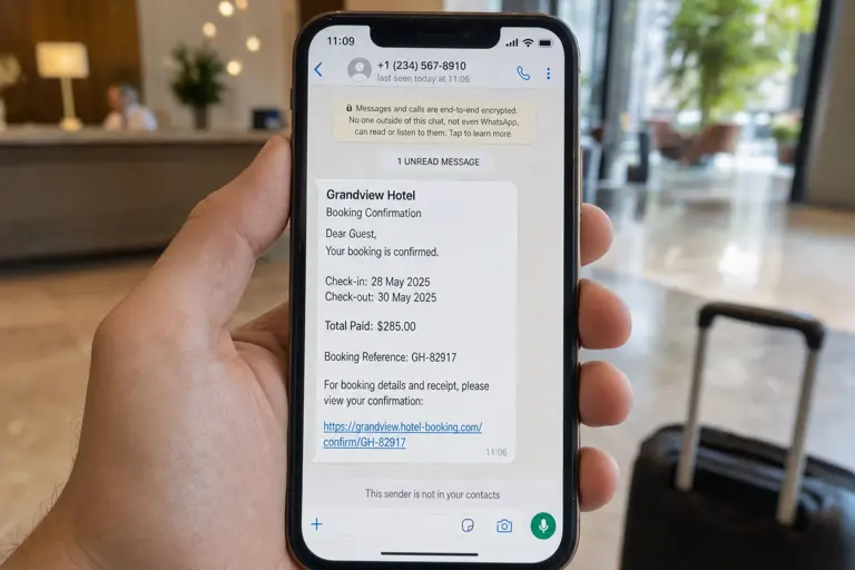 Semesterfällan: Falska hotellmeddelanden på WhatsApp jagar svenska ...