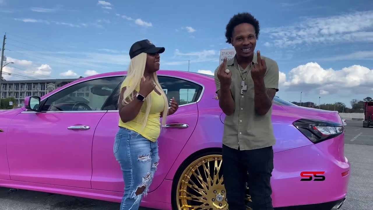 OUTRAGEOUS MIAMI PINK Maserati Ghibli on 26” ASANTI’s
