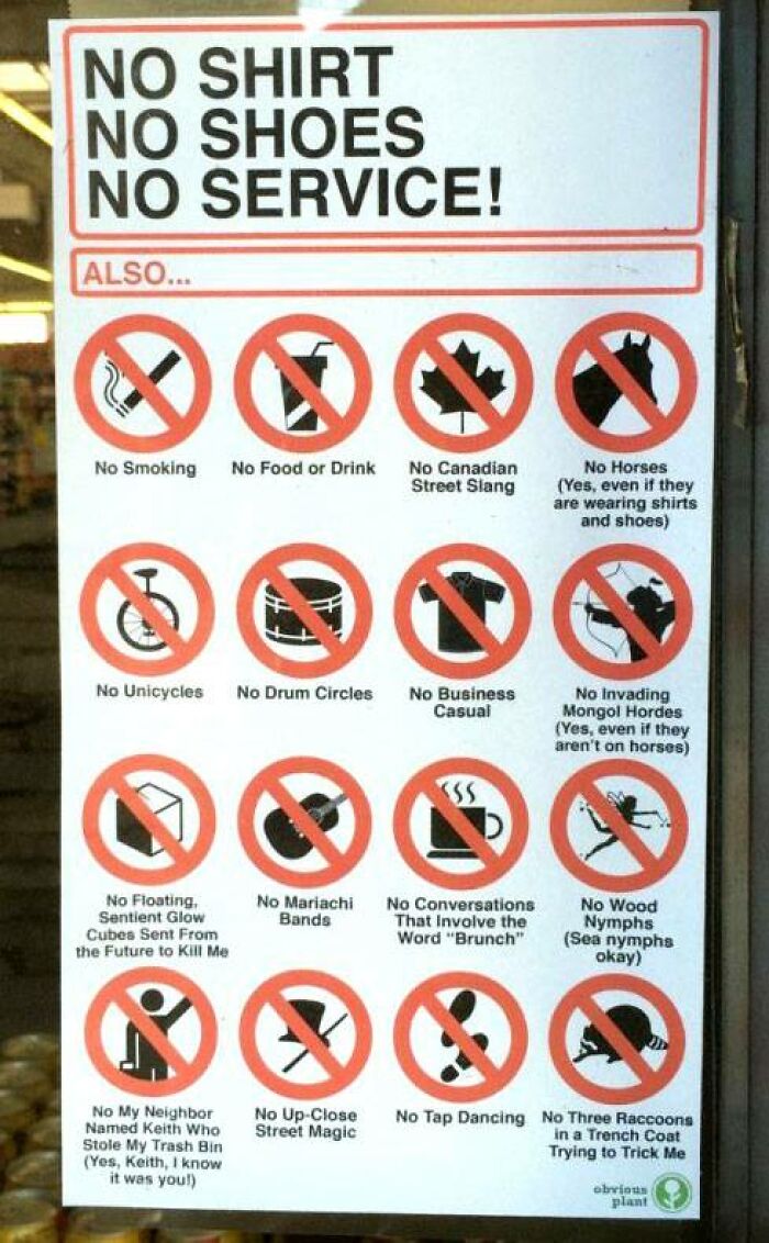 People shared 44 funny signs that are honestly pure comedy