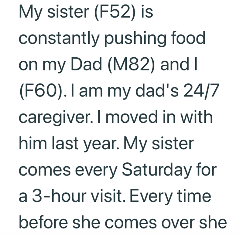 52-year-old woman is constantly pushing her homecooked food onto 60 ...