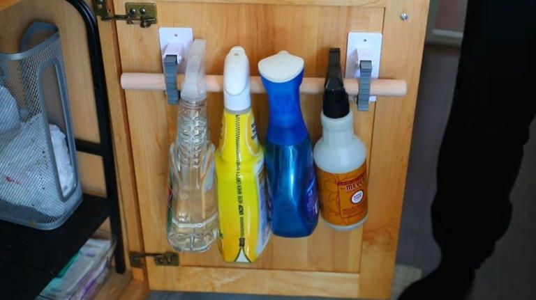 No baskets or shelves: This easy Dollar Tree DIY organizes messy under ...