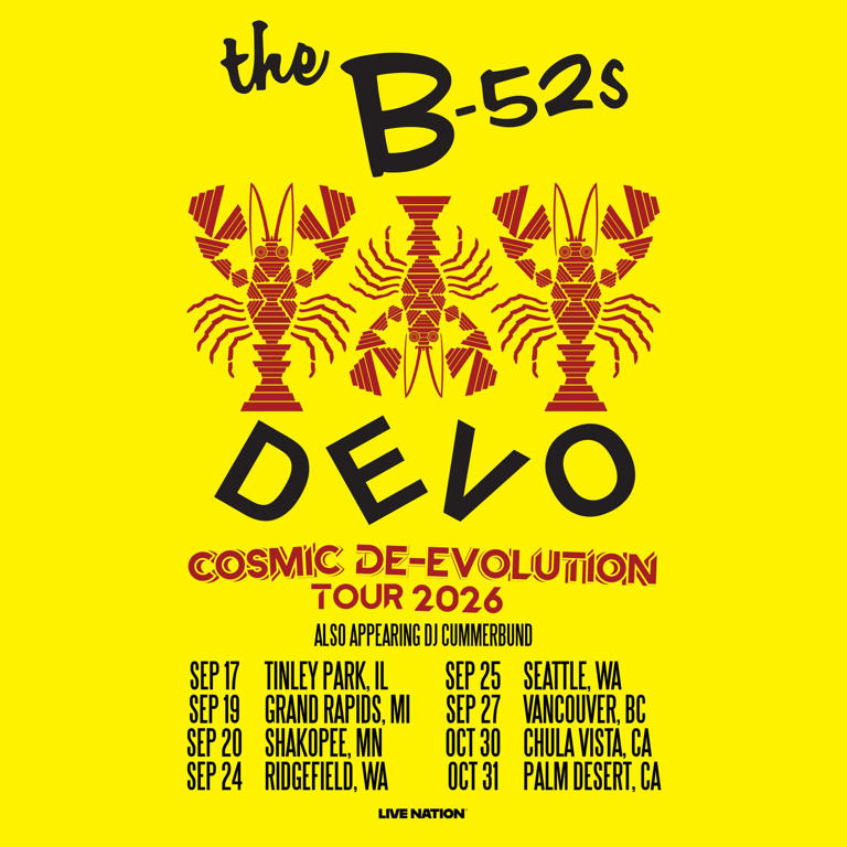 Devo and the B-52’s somehow find more cities for farewell tour