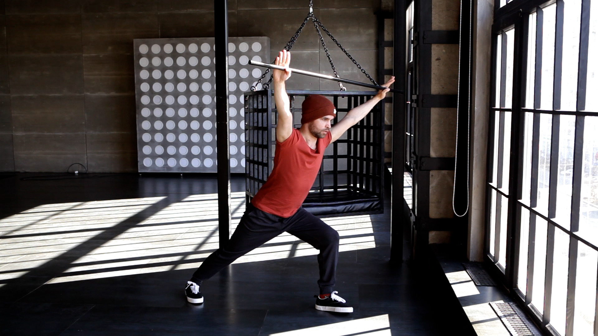 Full-body strength workout with a body bar