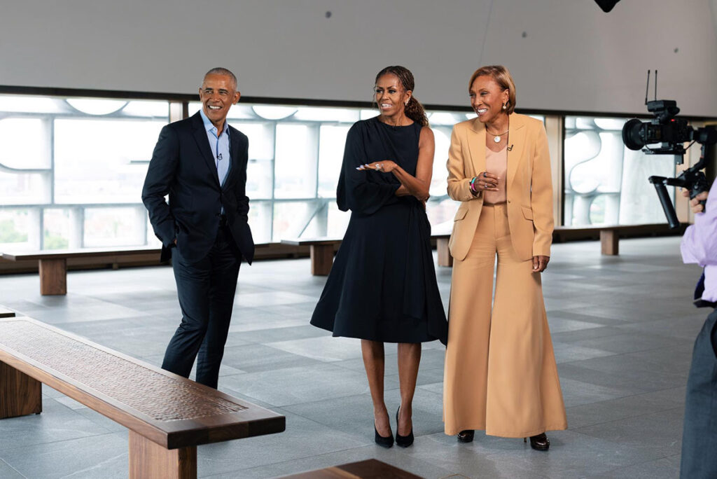 Michelle Obama wore Celine for the ABC News special