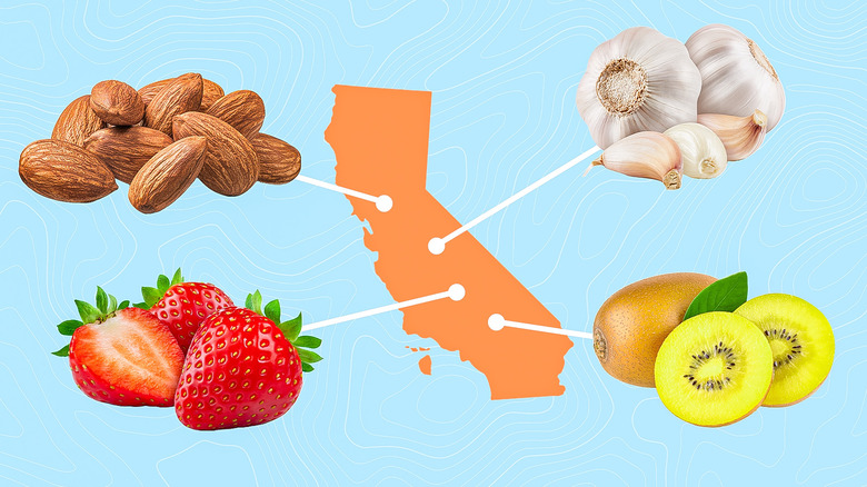 15 major crops California provides to the US