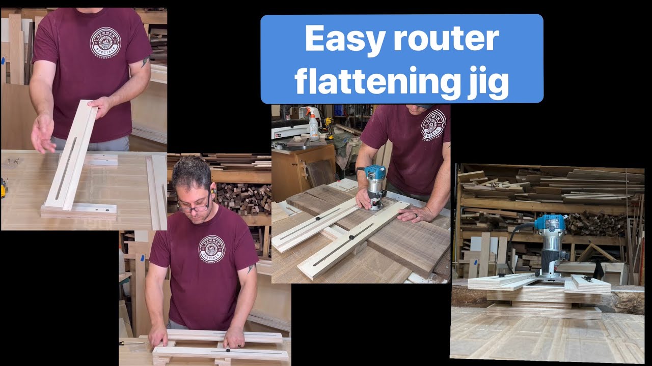 Ultimate guide: Big trim router flattening jig assembly & use | Newman ...