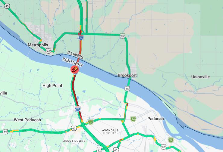 I-24 Ohio River Bridge back open following multi-vehicle crash