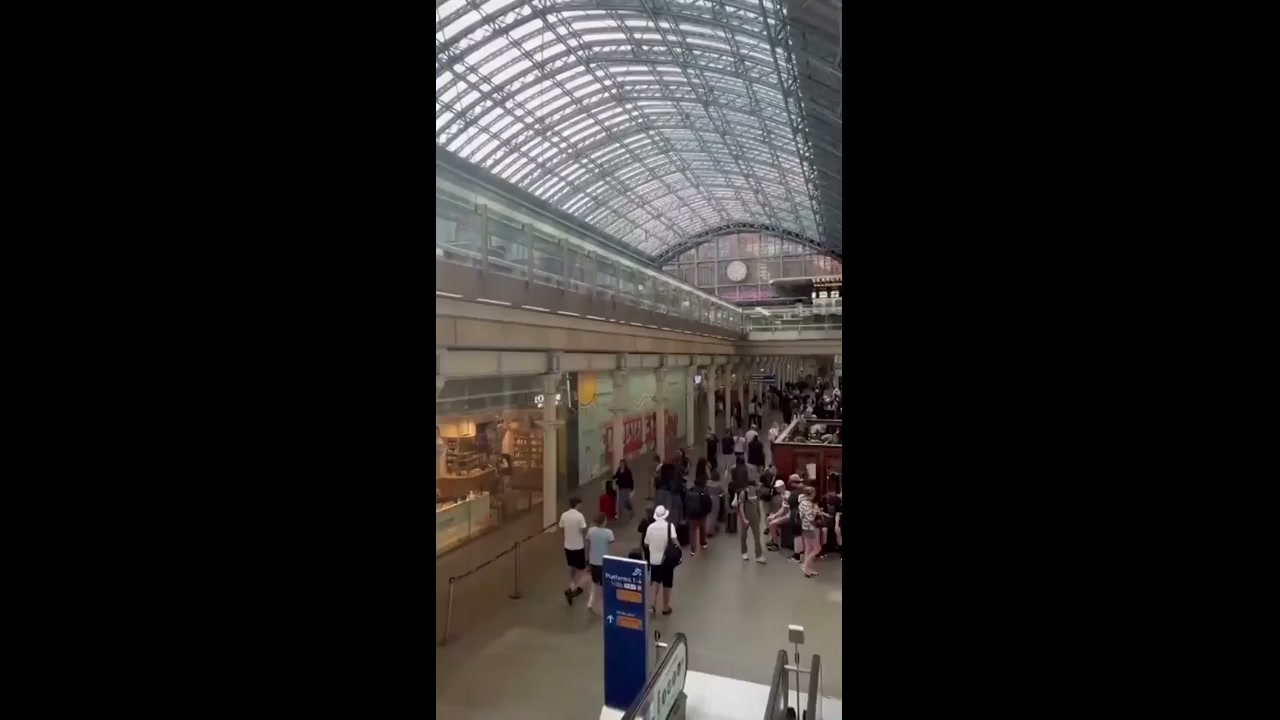 Scary footage from inside UK train after deadly collision