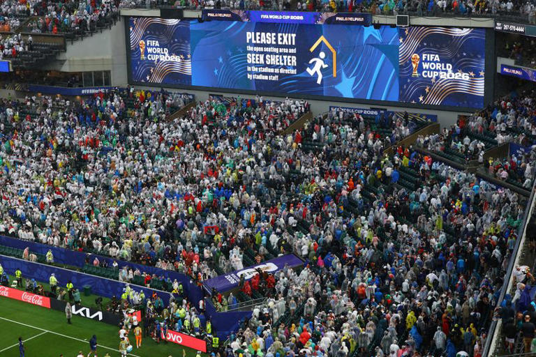 Soccer-France v Iraq World Cup game second half in Philadelphia delayed ...