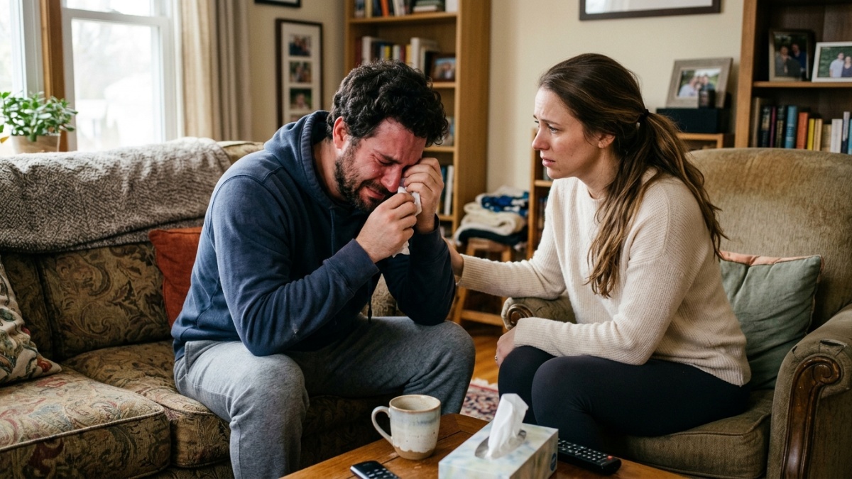 My husband cannot avoid crying when we argue. What the psychologist ...