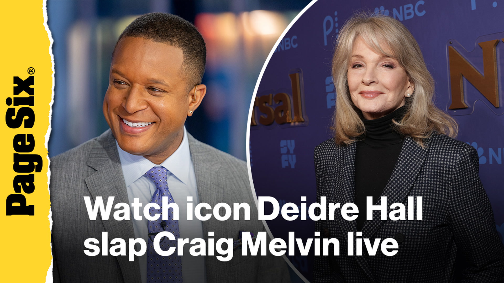 Watch 'Days of Our Lives' icon Deidre Hall slap Craig Melvin live on ...