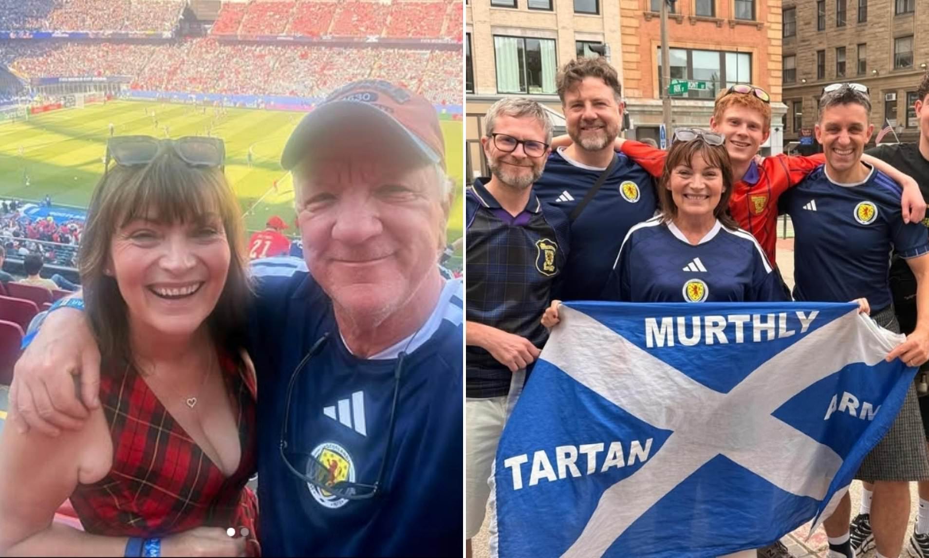 Kelly's Tartan heroes! Star enjoys World Cup after TV hours are slashed