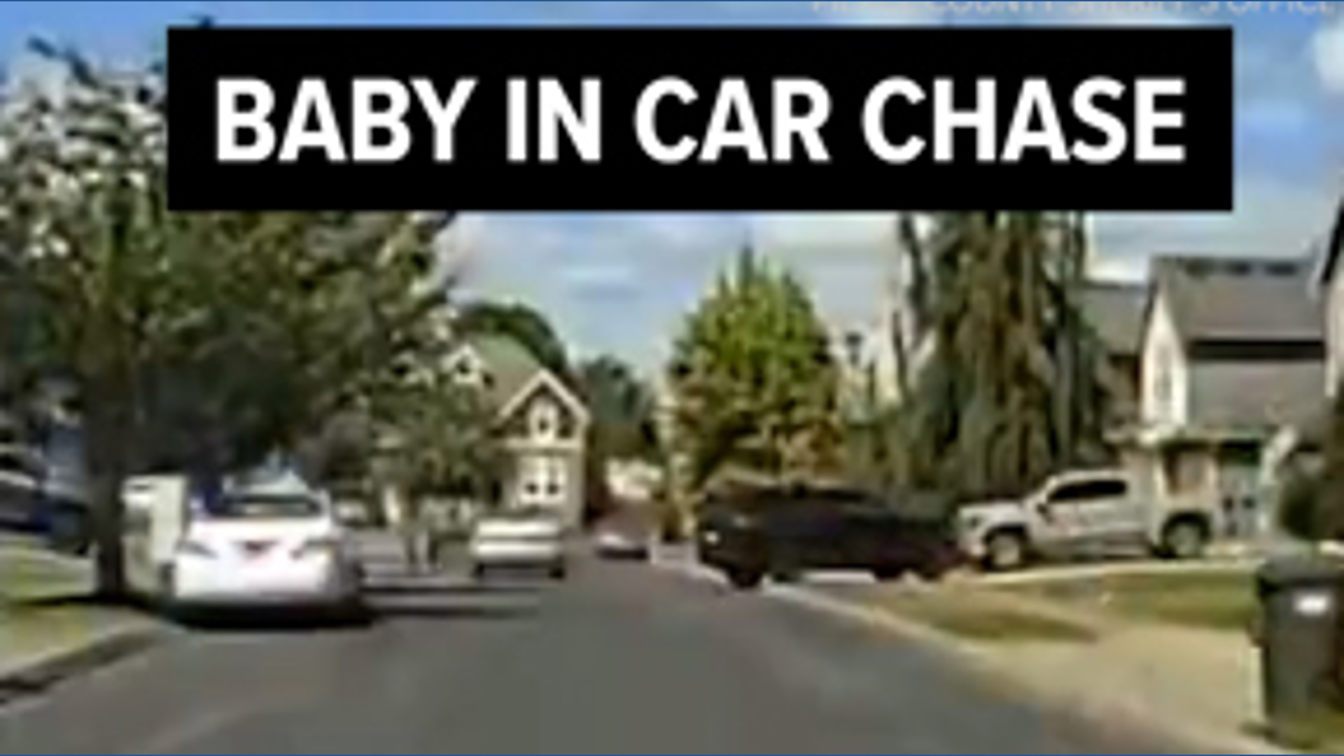 Dash cam: Car chase with baby on board
