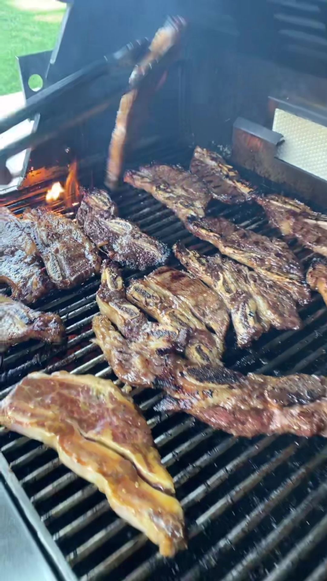 Family Korean BBQ feast do you eat like this too?