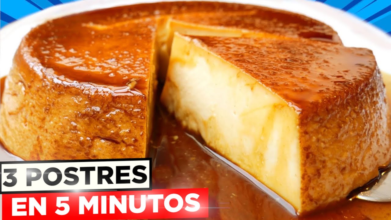 3 postres rápidos y fáciles con pocos ingredientes
