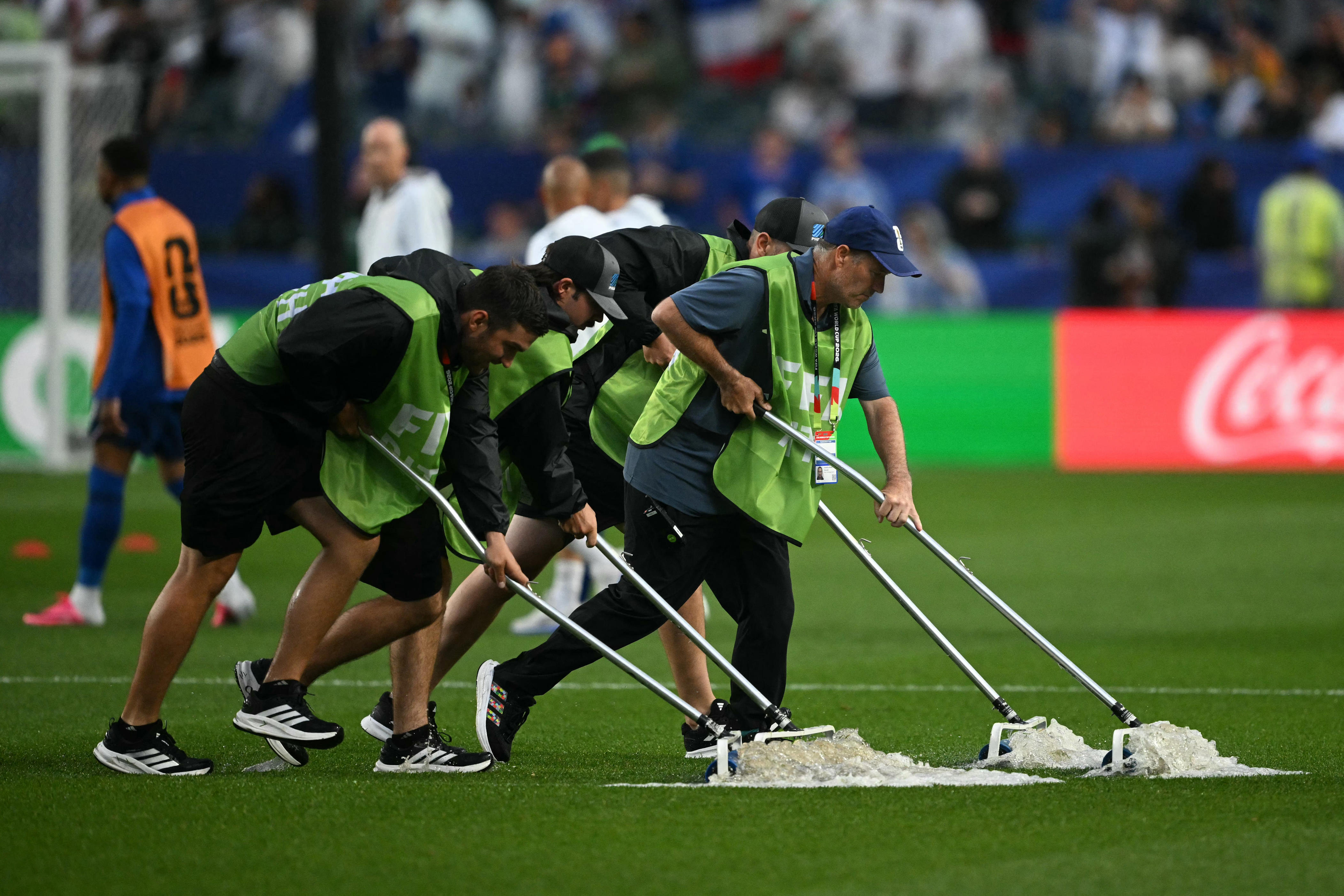 France vs Iraq weather updates: Match suspended, fans sheltering at ...