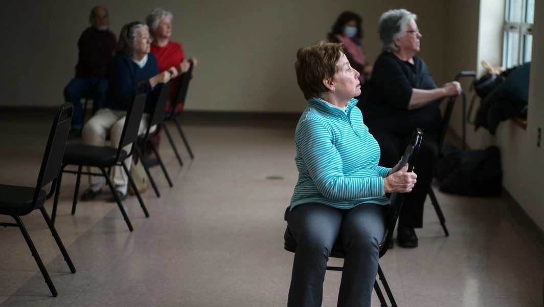 Gentle chair yoga moves for strength and calm