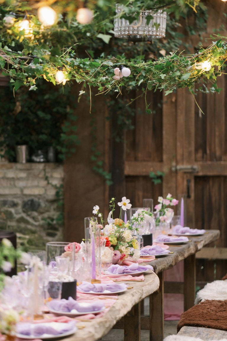A woodland fairytale filled with florals: Megan Grace & Albie's ...