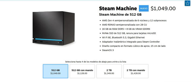La nueva Steam Machine decepciona en su lanzamiento, rinde menos que ...