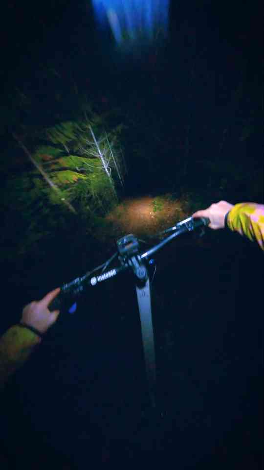 Nighttime high speed jumps gone wild and out of control