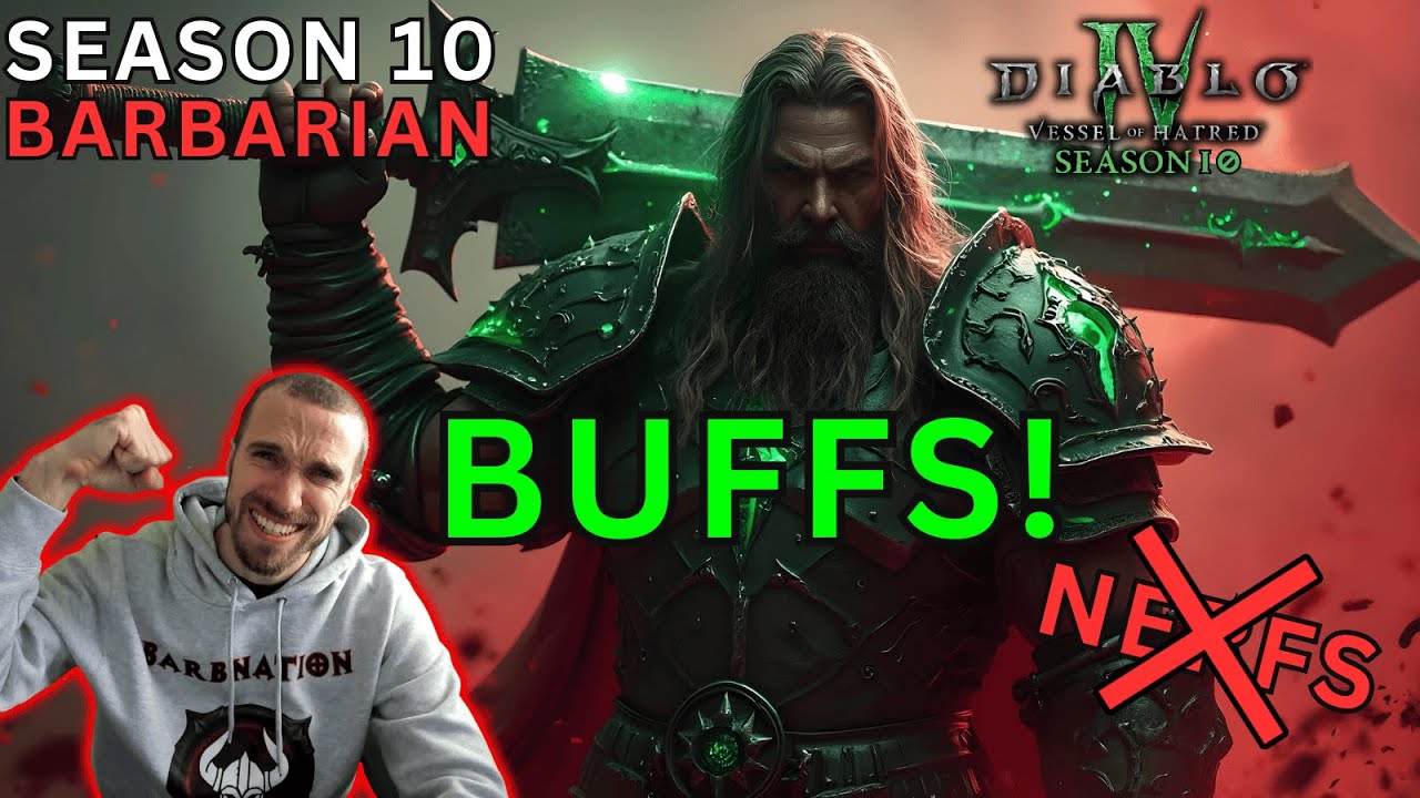 Season 10 barbarian all buffs no nerfs!