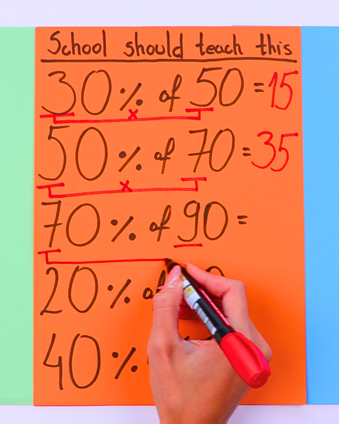 Wiskunde wordt gemakkelijk met deze percentage hacks!
