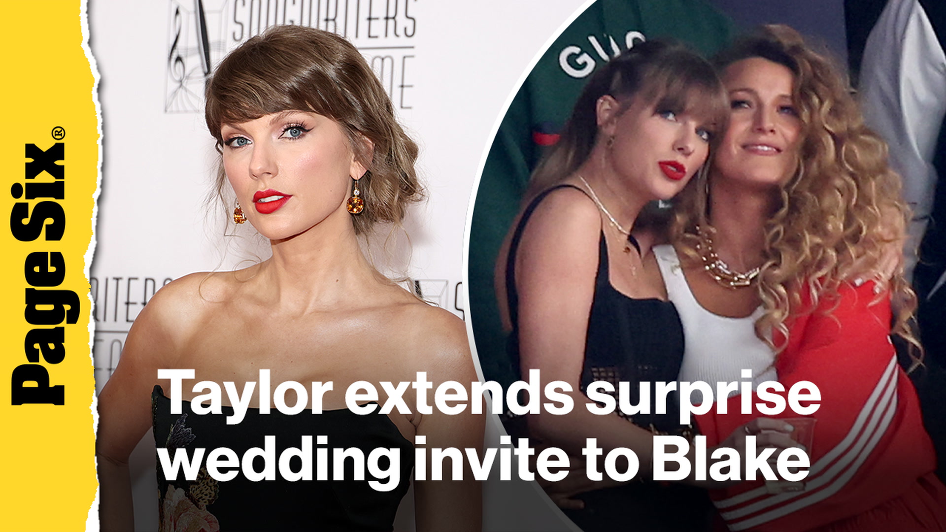 Taylor Swift extends olive branch to Blake Lively with surprise wedding ...